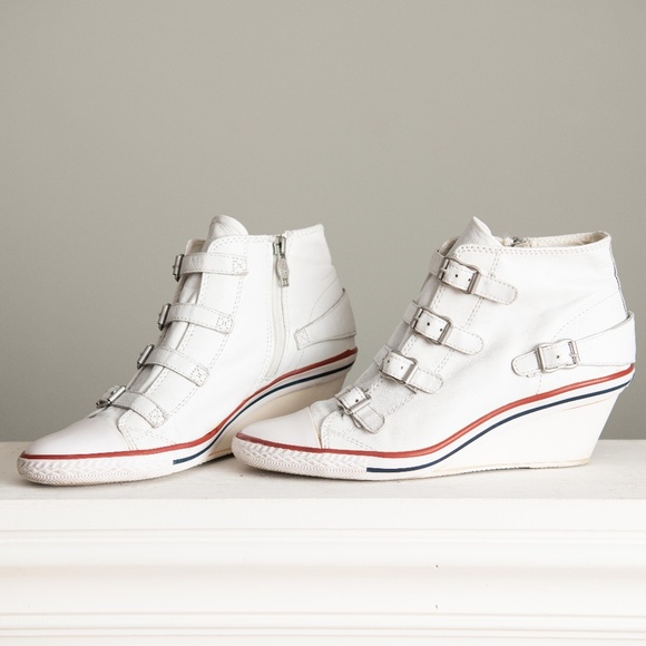 Ash | Shoes | Ash Genial White Wedge Converse Style Designer Sneaker ...